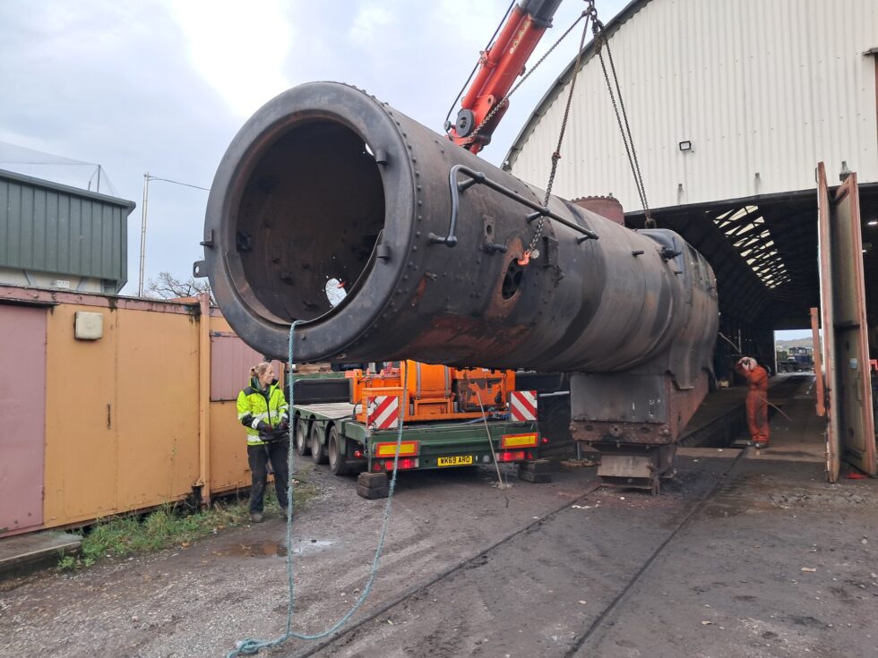 The big boiler lift - West Somerset Railway Association